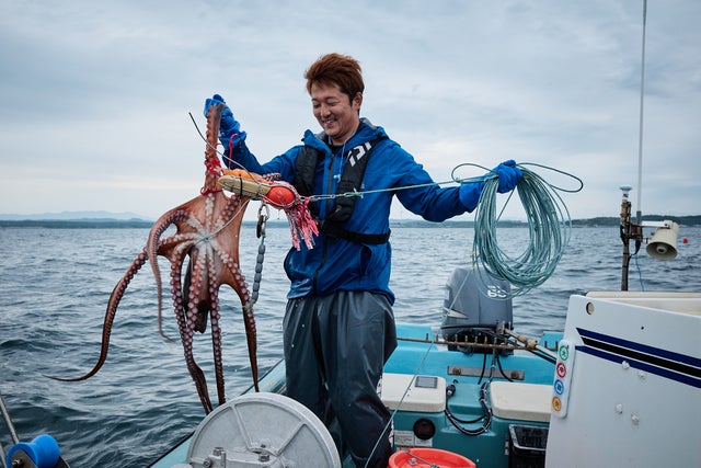 Umito Partnersがサステナブルな漁業と調達を支援。北海道苫前町の樽流し漁業で獲れたミズダコを渋谷「d47食堂」にて提供開始