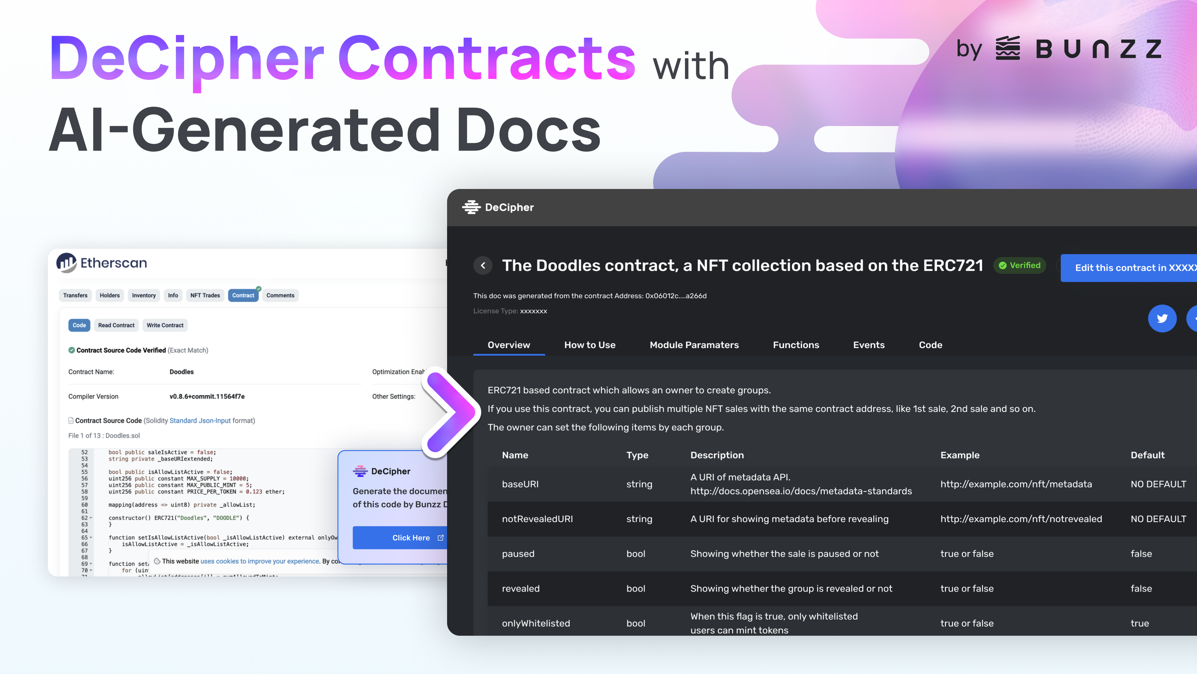 ChatGPTベースのweb3向けドキュメント生成AI「DeCipher」がアジア最大級の開発インフラ「Bunzz」に実装。事前登録開始！ | Bunzz pte ltdのプレスリリース