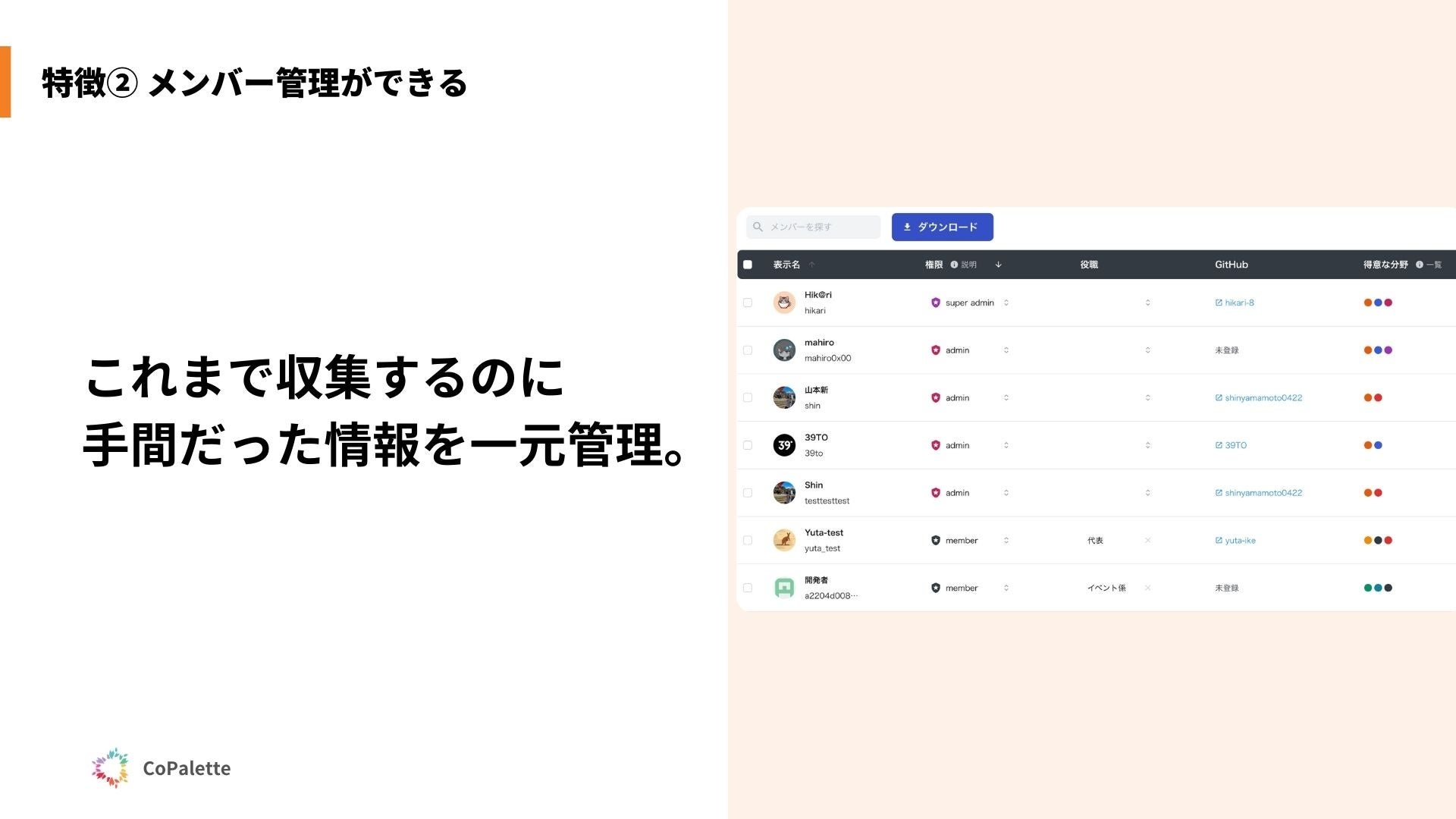 ITコミュニティのための運営ツール『CoPalette』をβ版でリリースします🎨 | 株式会社CoPaletteのプレスリリース