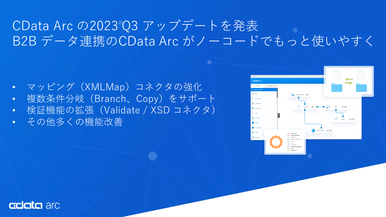 B2B 連携の『CData Arc』がノーコードでのオートメーションフロー作成を強化 | CData Software Japan 合同会社のプレスリリース