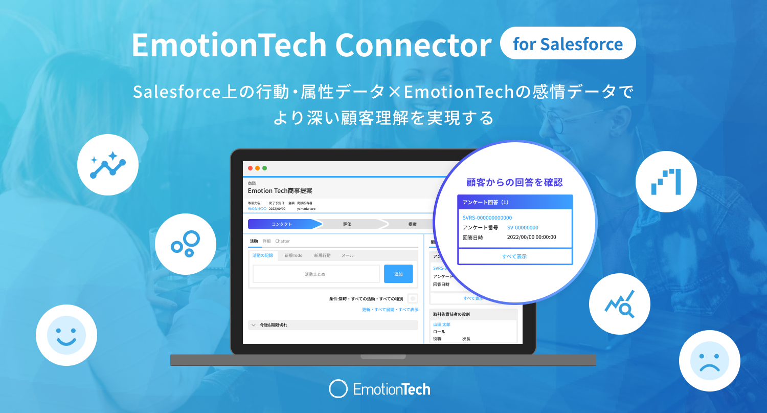 EmotionTechがSalesforceとデータ連携。『EmotionTech Connector for Salesforce』の提供を開始。 | 株式会社エモーションテックのプレスリリース