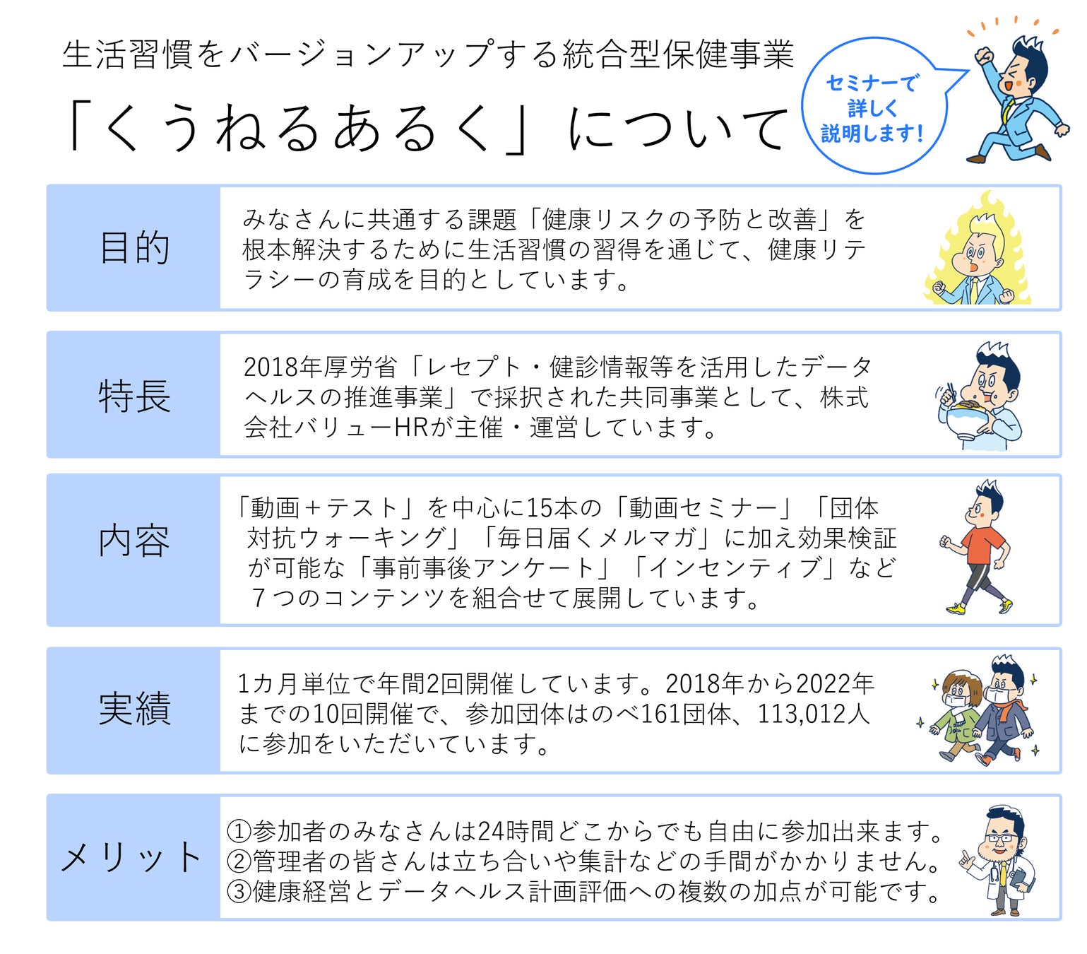 【web無料セミナー開催】健康経営とデータヘルス計画に役立つ生活習慣改善施策の活用と効果について