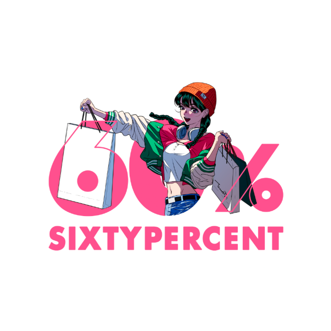 【限定発売】韓国で今注目を集める人気イラストレーター「tree13」が、ファッションECサイト「60%」との初コラボレーションアイテムを発表 | 株式会社シックスティーパーセントのプレスリリース