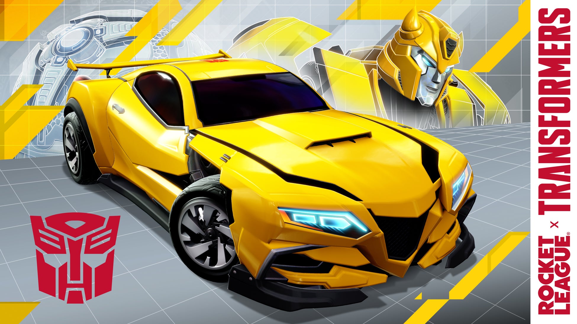 「ロケットリーグ®」にトランスフォーマーのコンテンツが登場!バンブルビーが車両「bumblebee」としてアイテムショップに登場し、特別な
