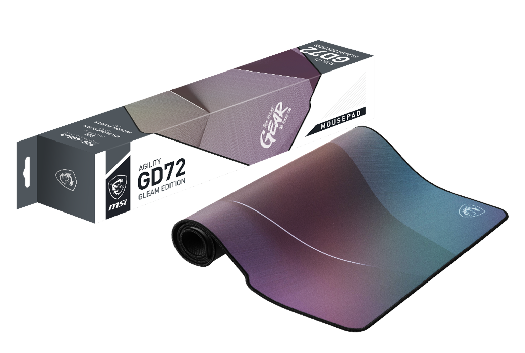 MSI、表面に特殊加工を施したゲーミングマウスパッド「AGILITY GD72 GLEAM EDITION」、「AGILITY GD22 ...