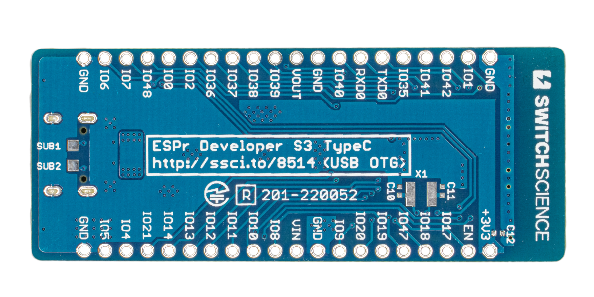 スイッチサイエンス、Espressif Systems社のESP32-S3-WROOM-1搭載開発ボード「ESPr® Developer S3 Type-C」を2023年2月16日販売開始 ...
