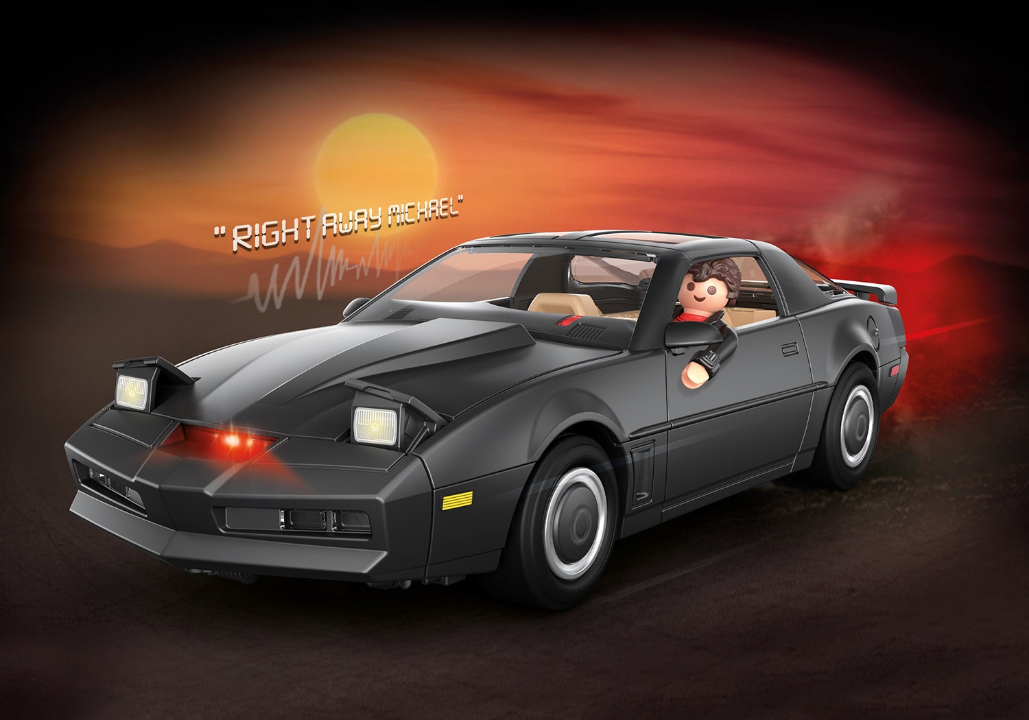 40周年を迎える伝説のドラマ『ナイトライダー』より、ドリームカー「ナイト2000」がプレイモービルに登場! エンタメラッシュ