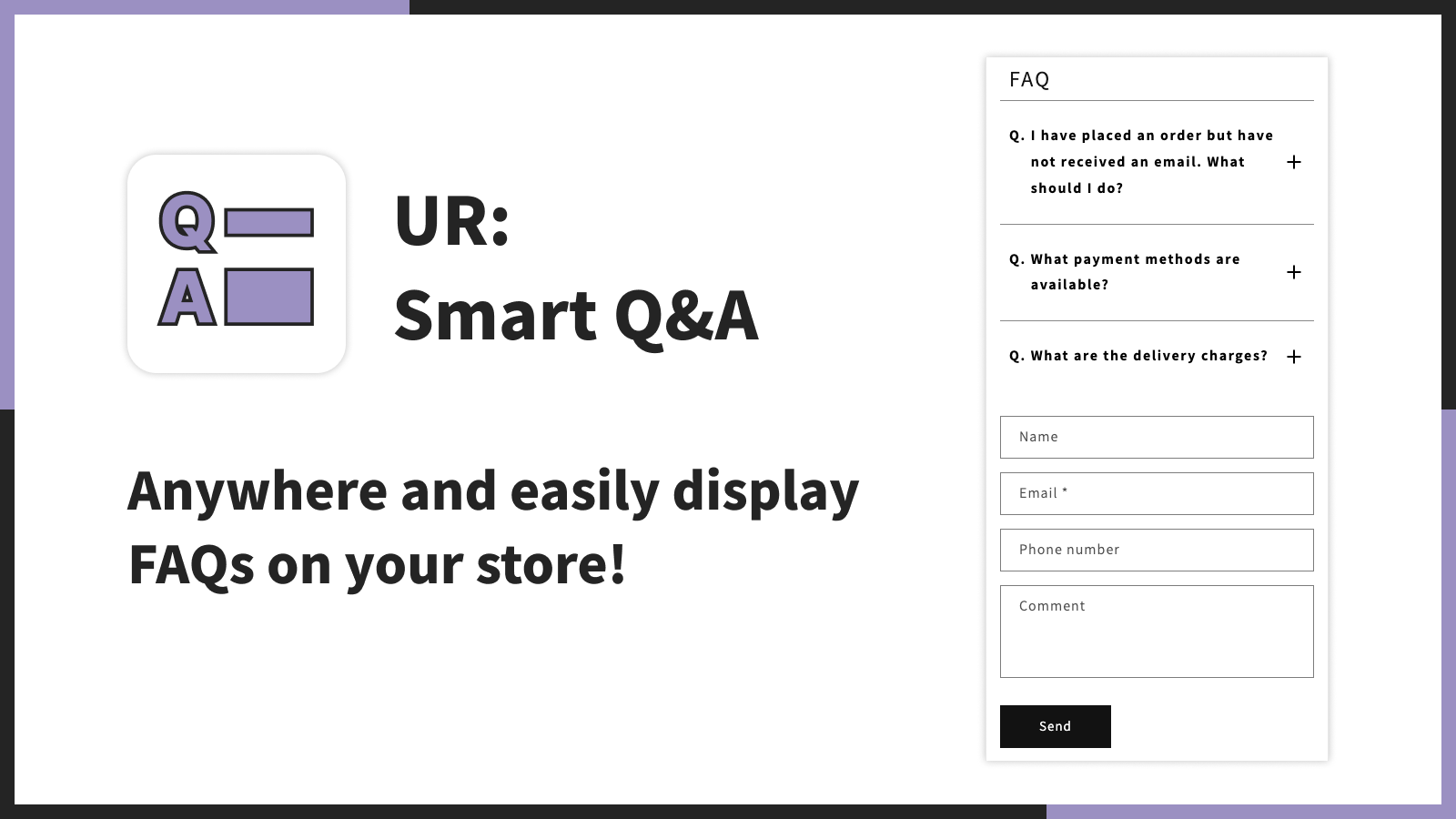 【海外向け】 EC 拡張アプリ「UR: Smart Q&A｜Anywhere FAQs 」を、株式会社 UnReact がリリース | 株式会社UnReactのプレスリリース