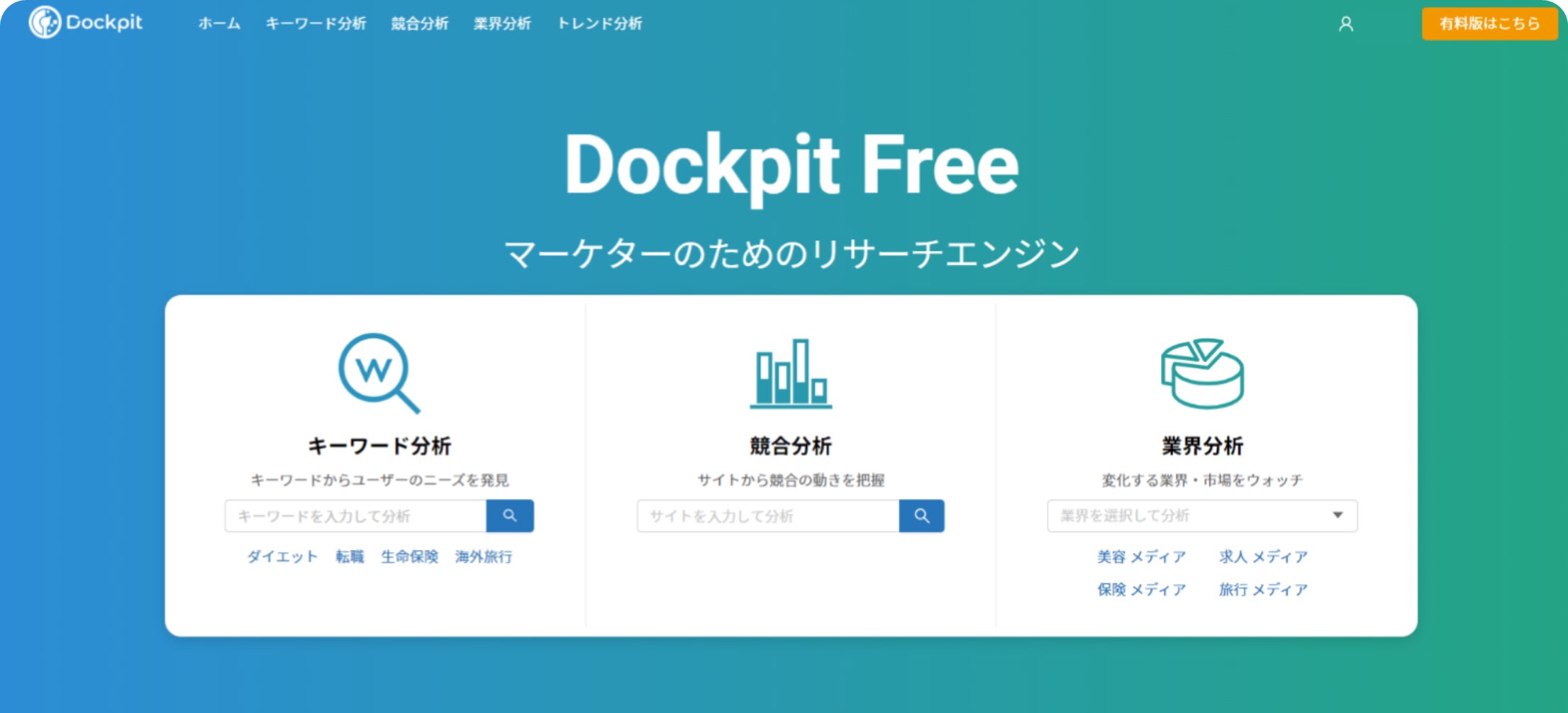 3C分析ツール「Dockpit」がスタートアップ向けに特別プランを提供｜株式会社ヴァリューズのプレスリリース