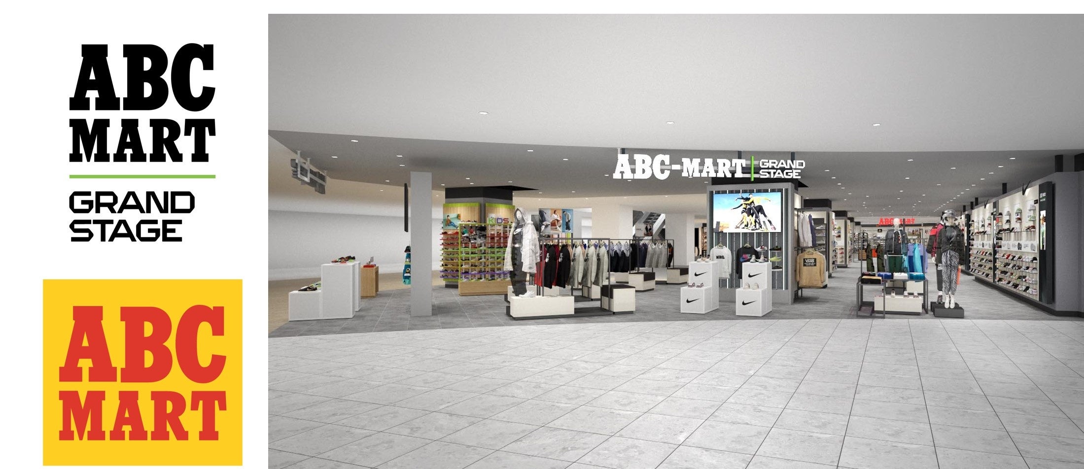 ABC-MART GRAND STAGE / ABC-MARTなんばパークス店 2024年4月26日（金）リニューアル オープン | 株式会社エービーシー・マートのプレスリリース