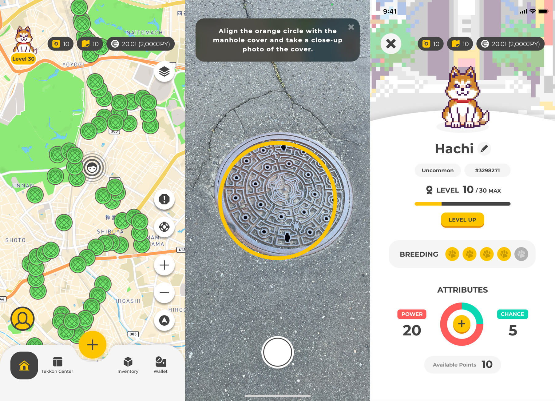 新・社会貢献型位置情報ゲーム「TEKKON」本日公開、10月15日（土）より一般サービス開始 ～ゲーミフィケーションによりインフラの課題を解決するWeb3アプリ～ | Whole Earth ...