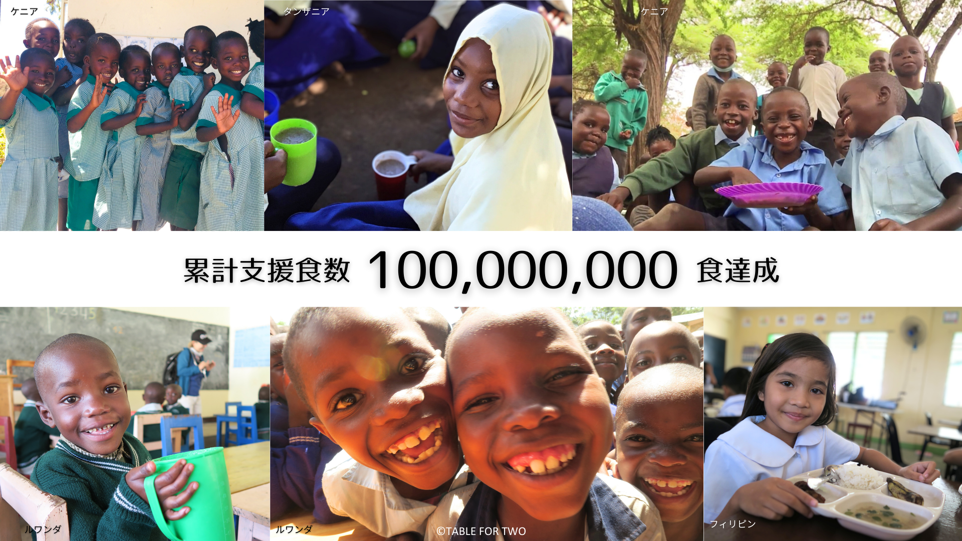 TABLE FOR TWO、開発途上国へ届けた給食数が1億食を突破 | 特定非営利活動法人TABLE FOR TWO ...