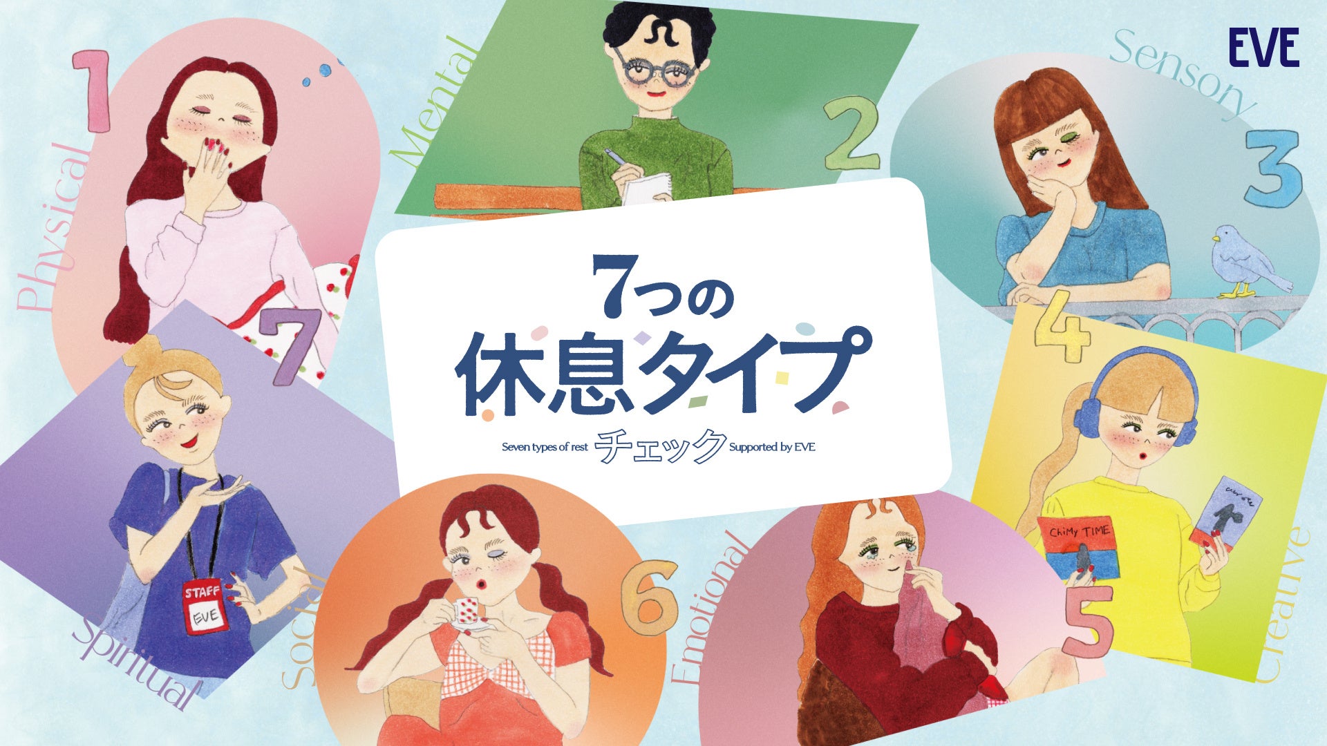 今の自分に最適な休息方法が見つかる「7つの休息タイプチェック」を本日公開! サノフィ株式会社のプレスリリース